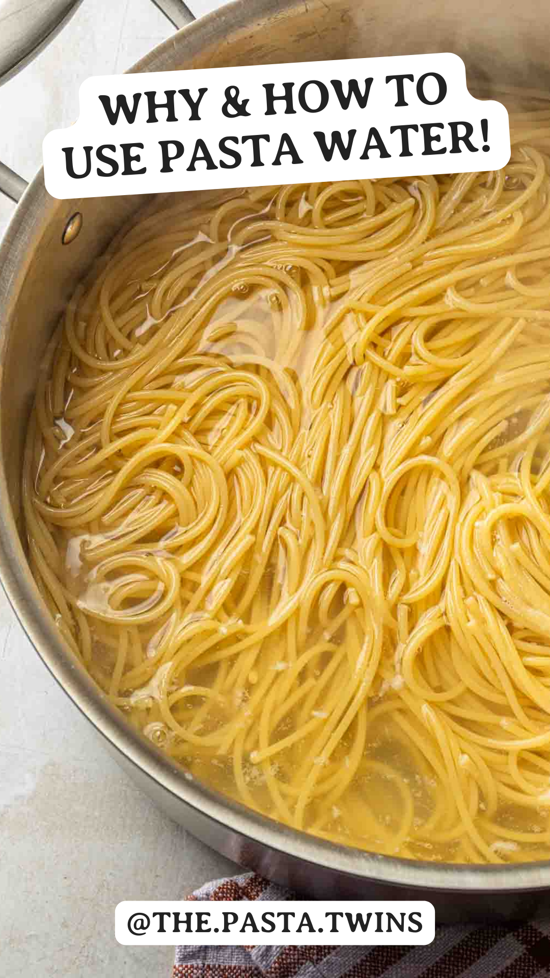 Pasta Water (everything you need to know!) - The Pasta Twins