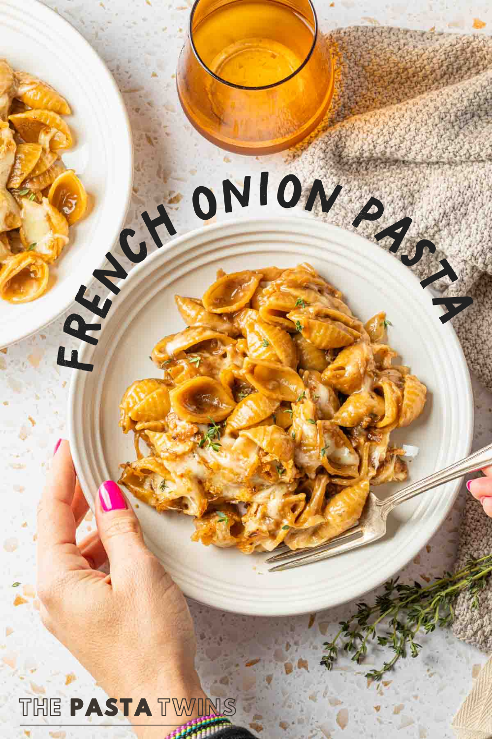 French Onion Pasta - The Pasta Twins