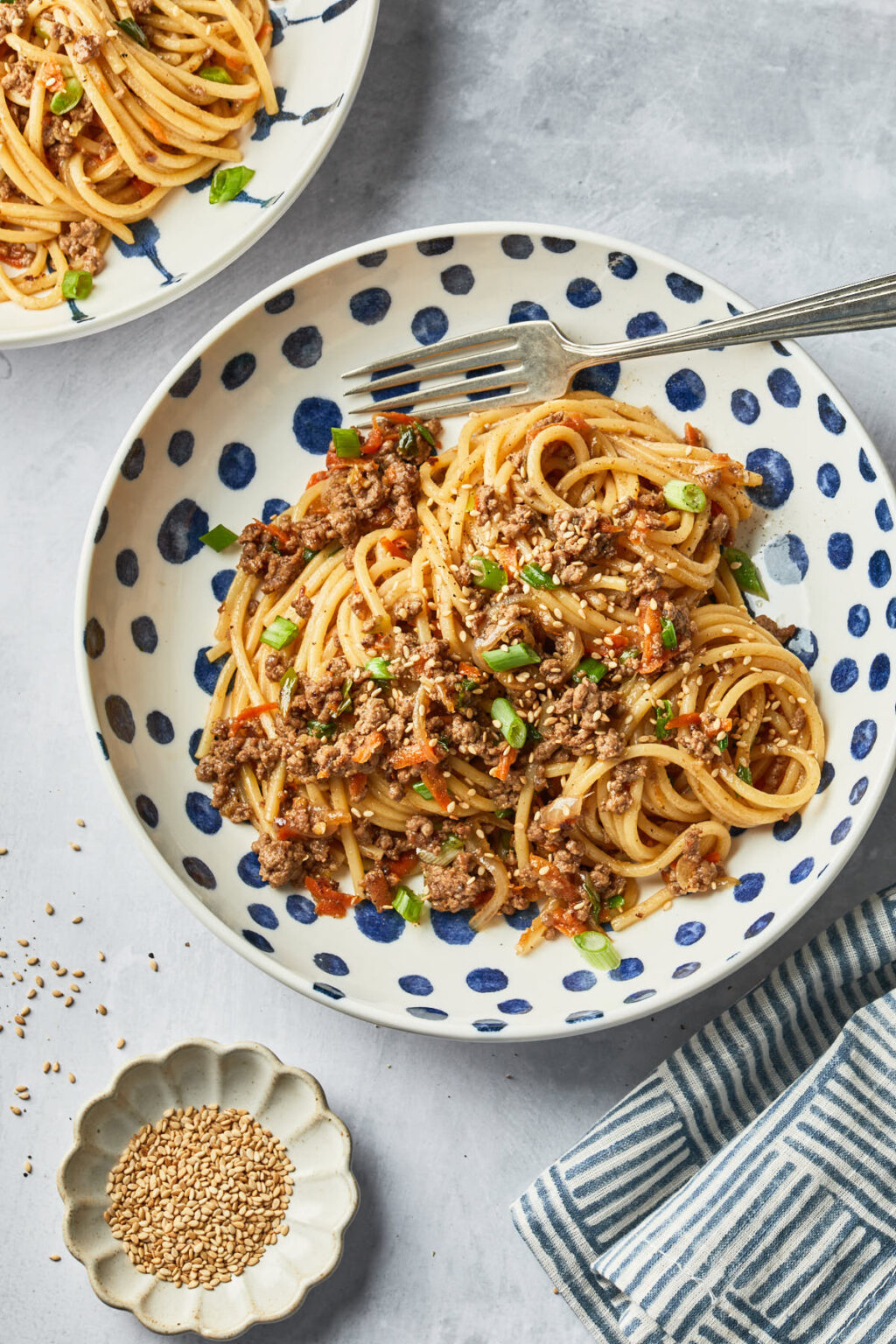 Ground Beef Bulgogi Noodles - The Pasta Twins