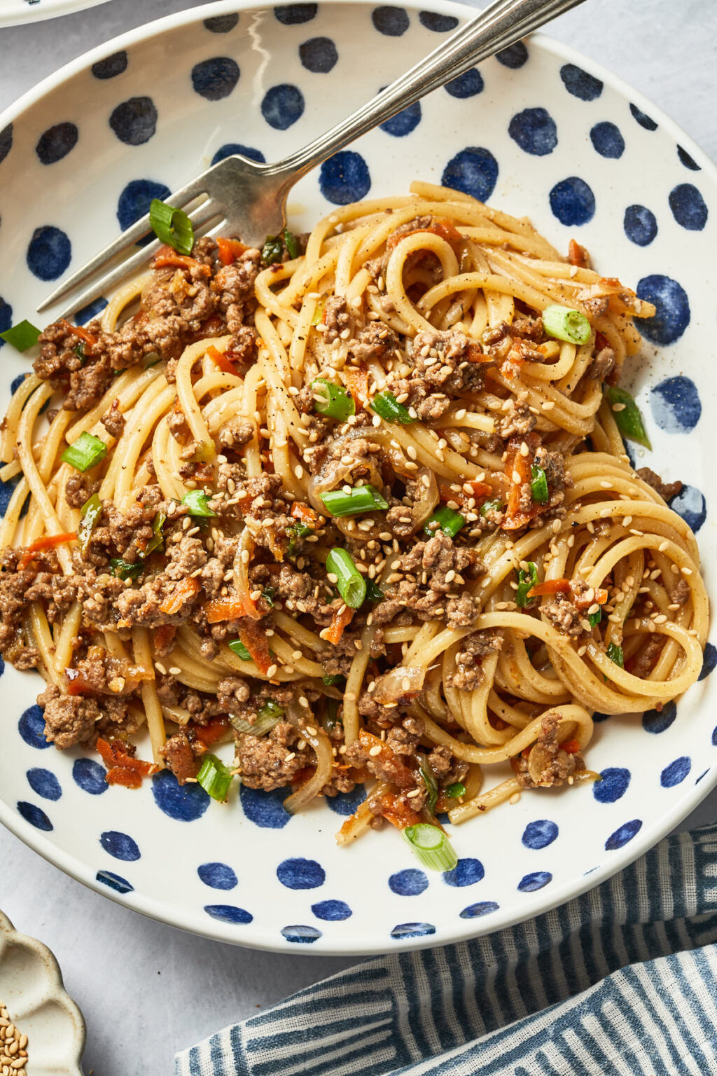Ground Beef Bulgogi Noodles - The Pasta Twins