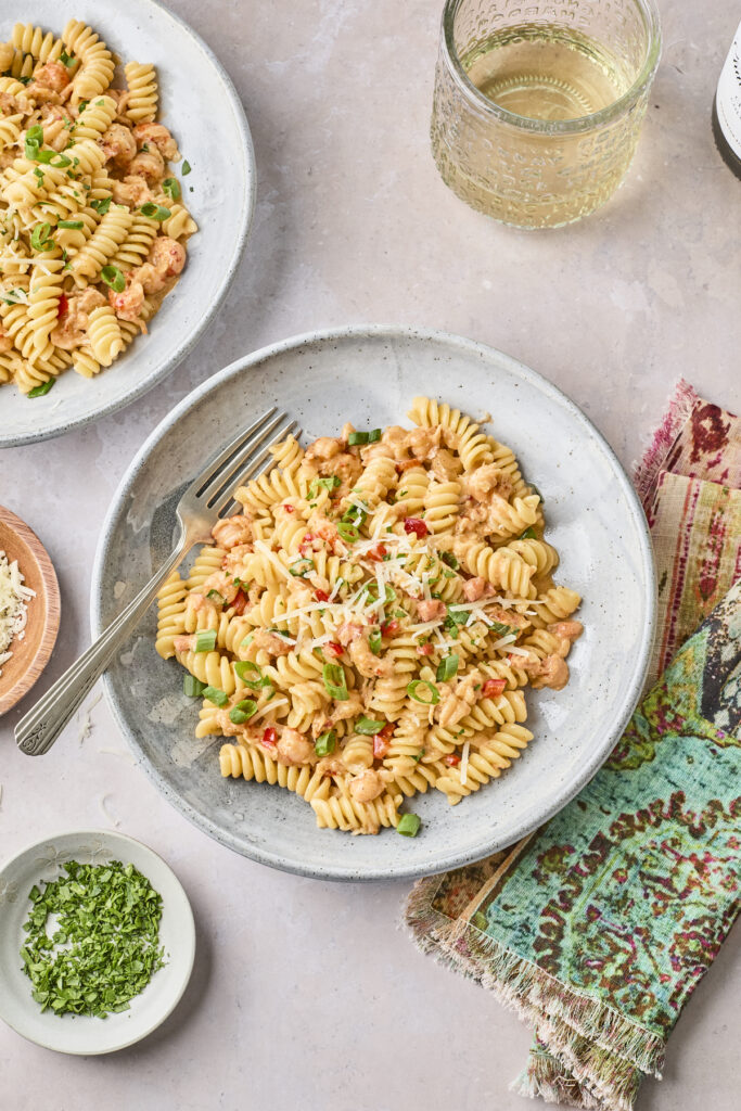 Crawfish Monica (a New Orleans' Jazz Fest favorite!) - The Pasta Twins